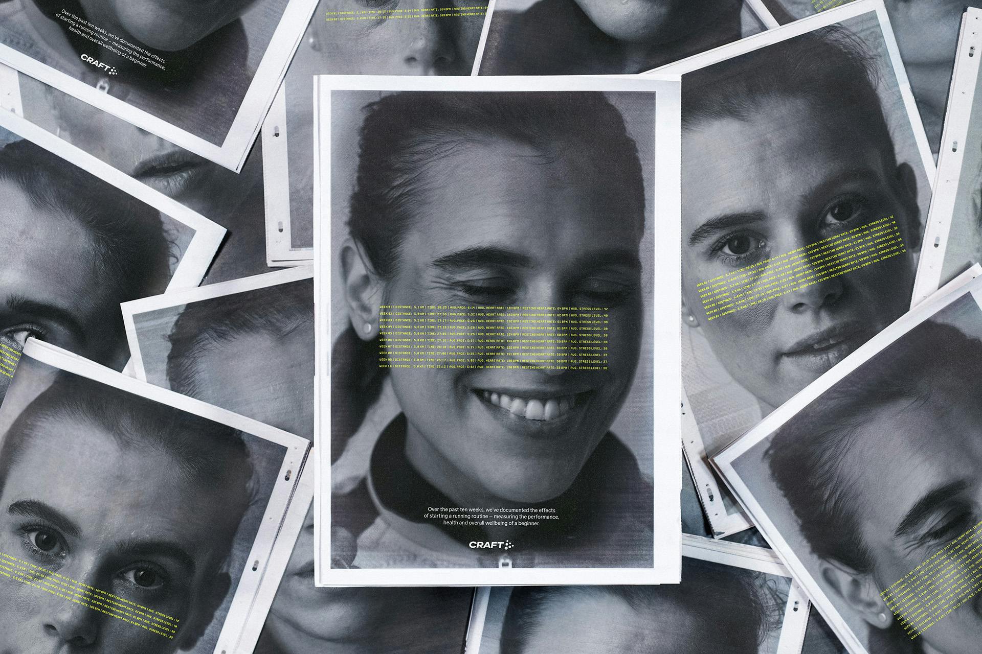 Serialised ads show the positive effects of running