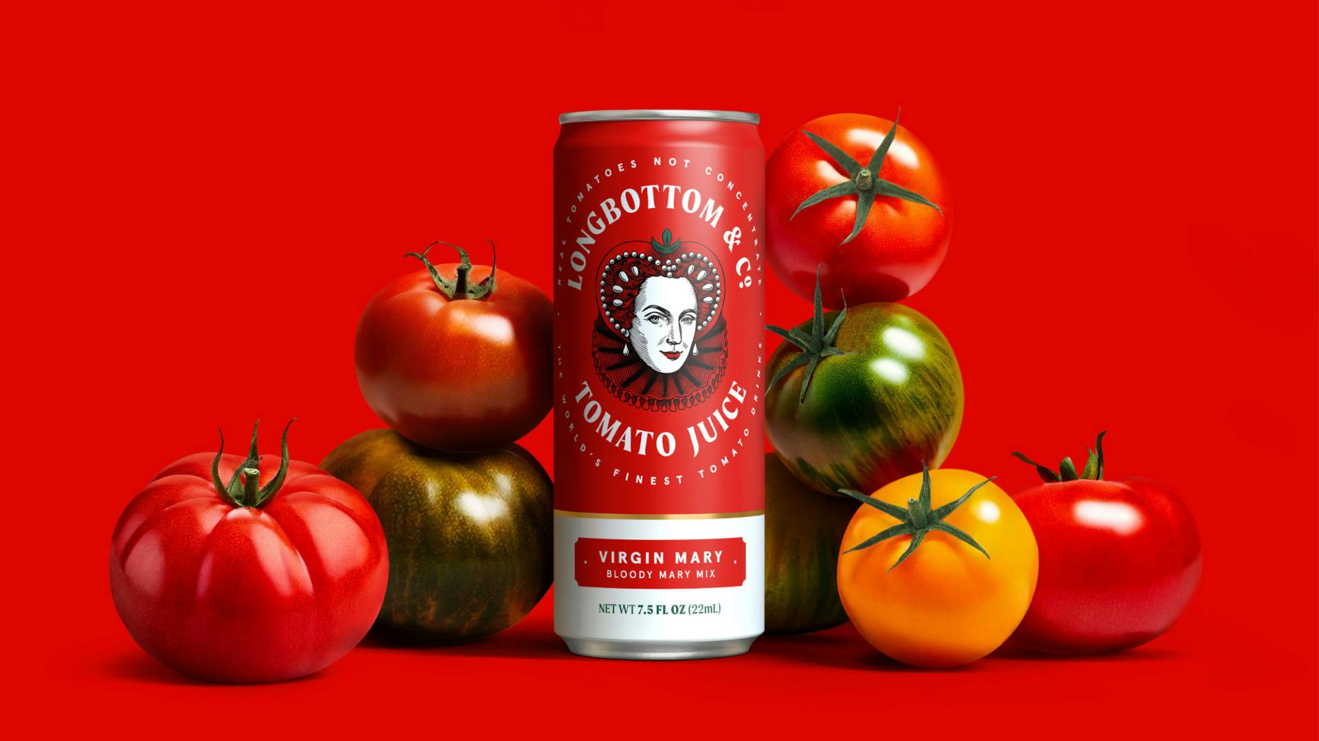 A fresh look for tomato juice brand Longbottom & Co