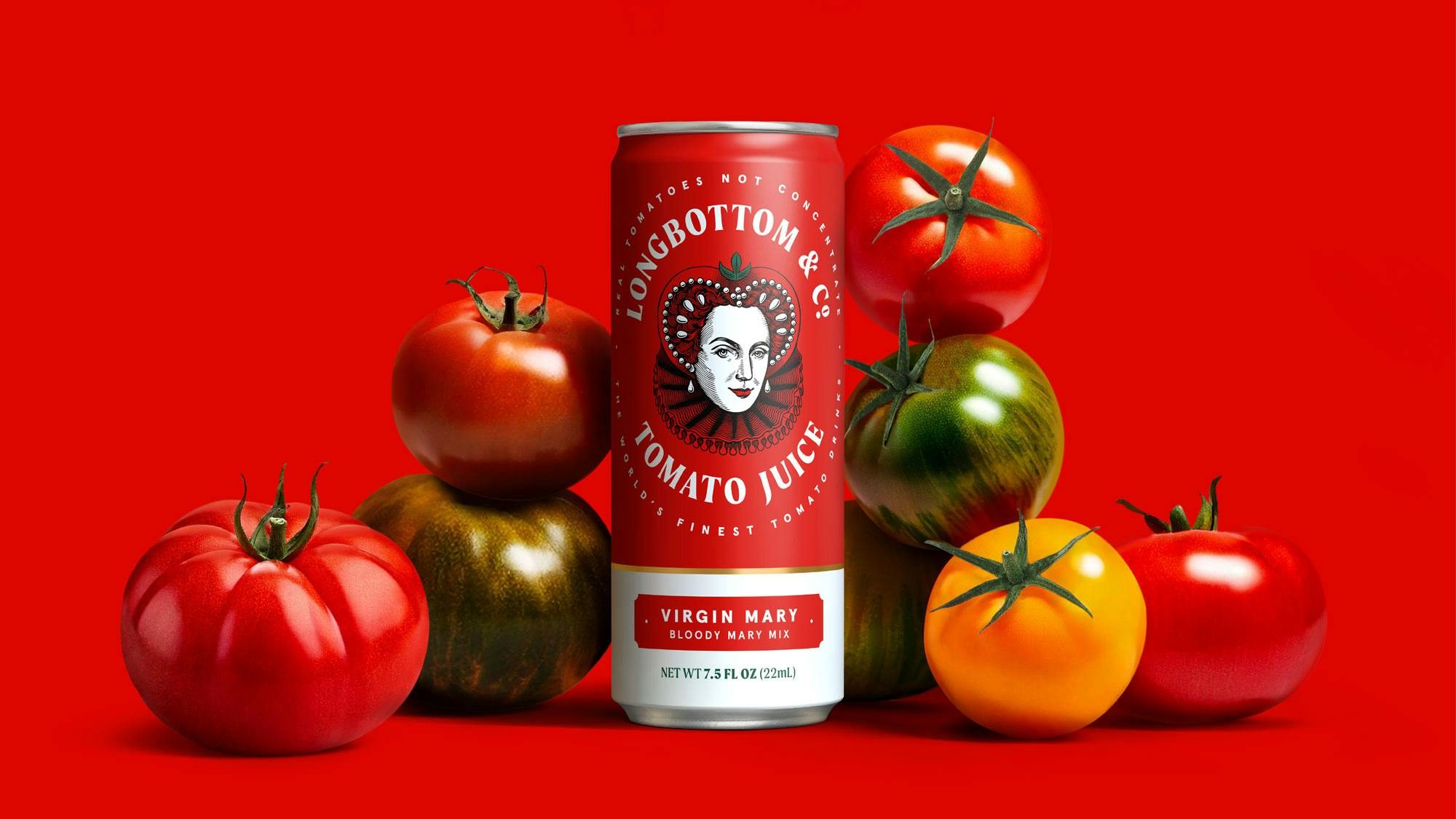 A fresh look for tomato juice brand Longbottom & Co