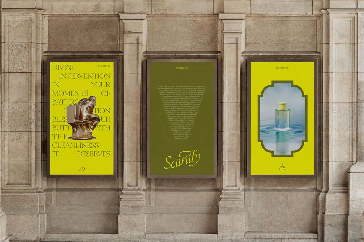 Saintly’s branding brings more opulence to the toilet routine