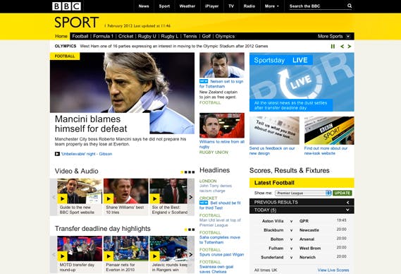 BBC unveils redesigned Sport site