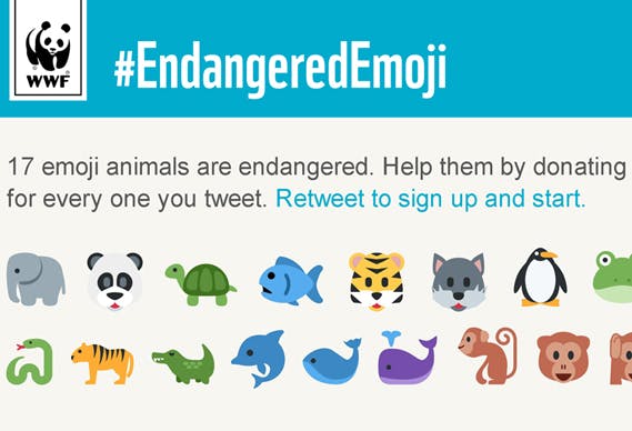 WWF launches emoji-based fundraising campaign