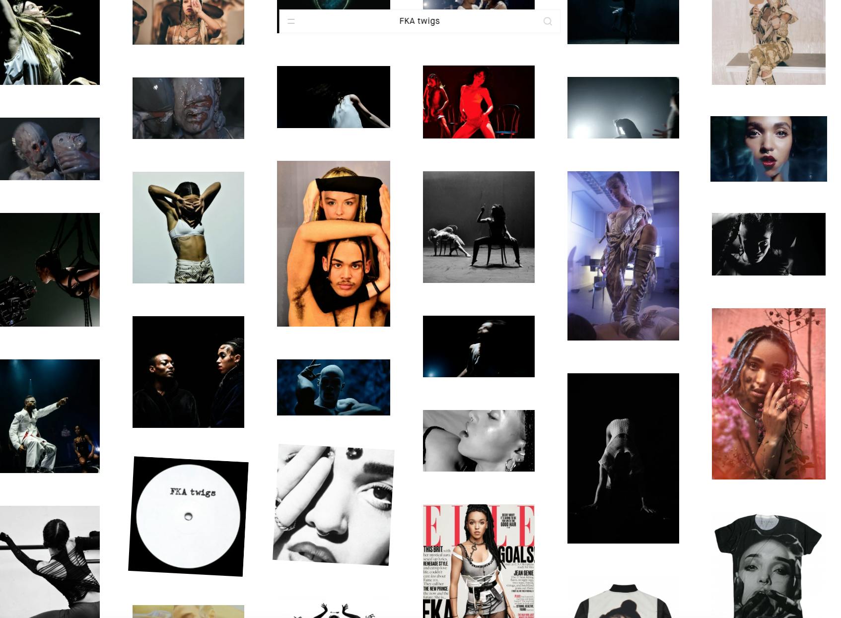 FKA twigs website by Matthew Stone - Creative Review