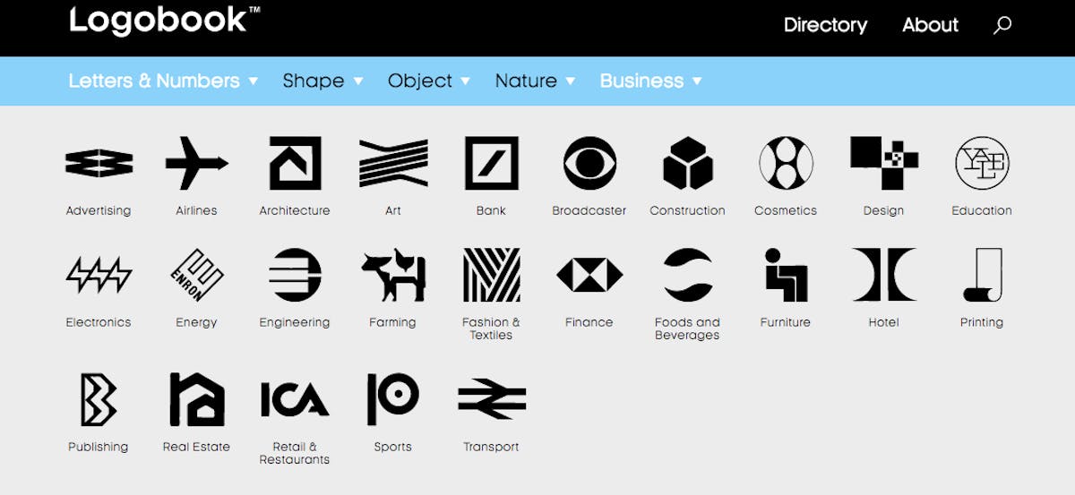 New website Logobook archives logos going back to the 50s