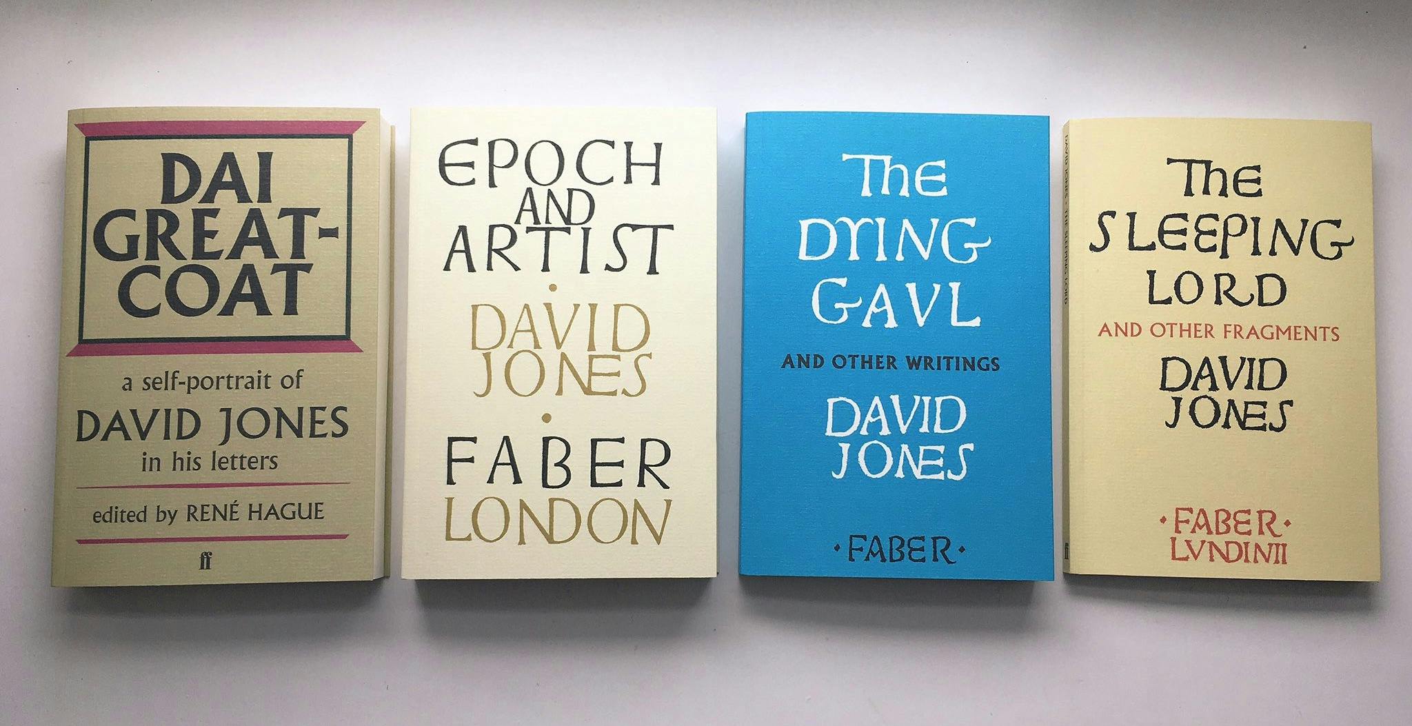 WORK: David Jones poetry and selected letters reissues from Faber