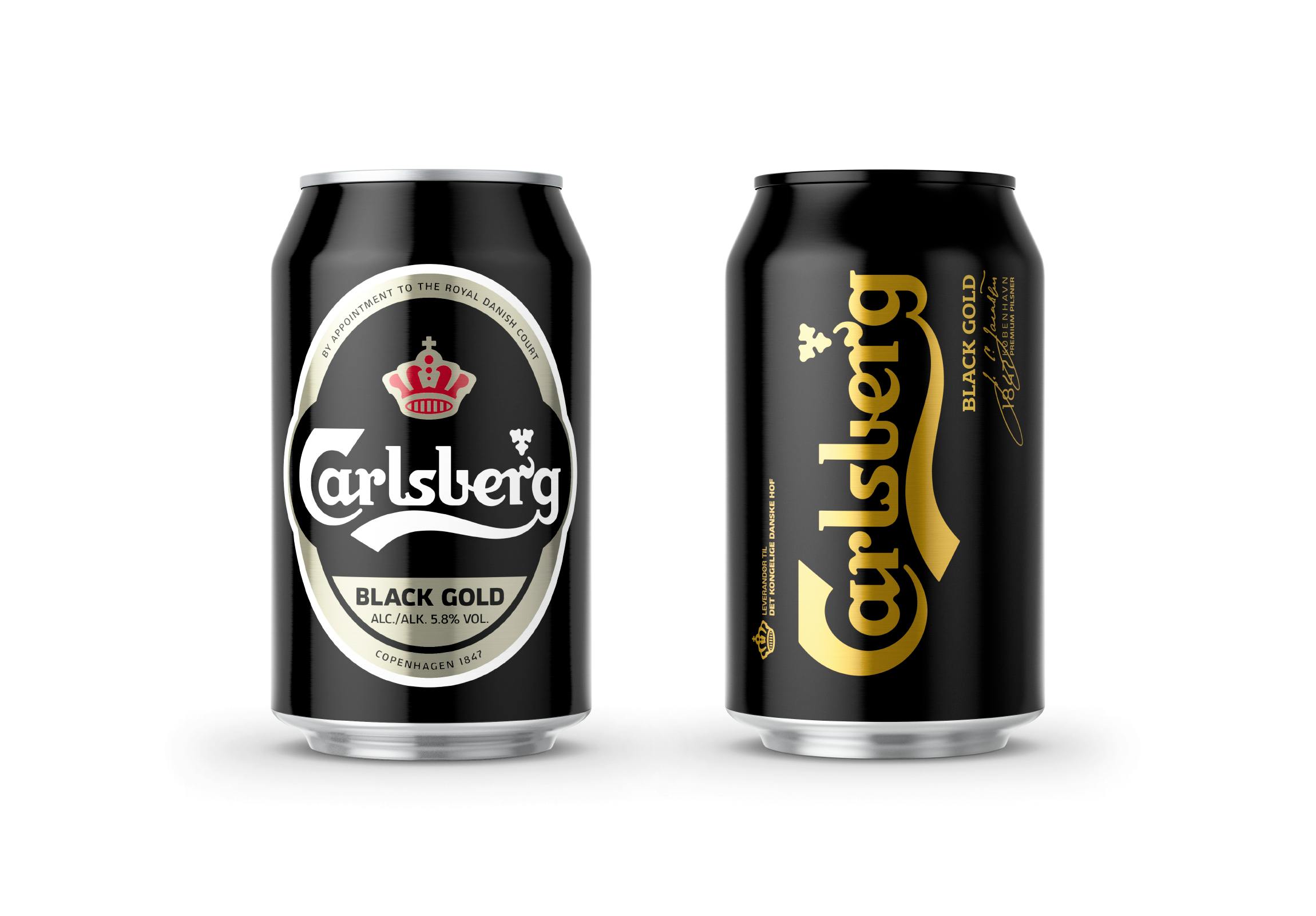 Black and Gold: Kontrapunkt’s minimal packaging for Carlsberg