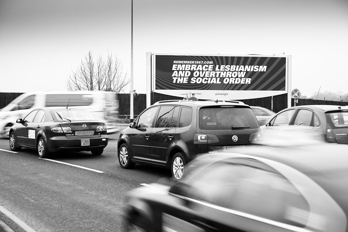 Martin Firrell billboards demand we embrace lesbianism