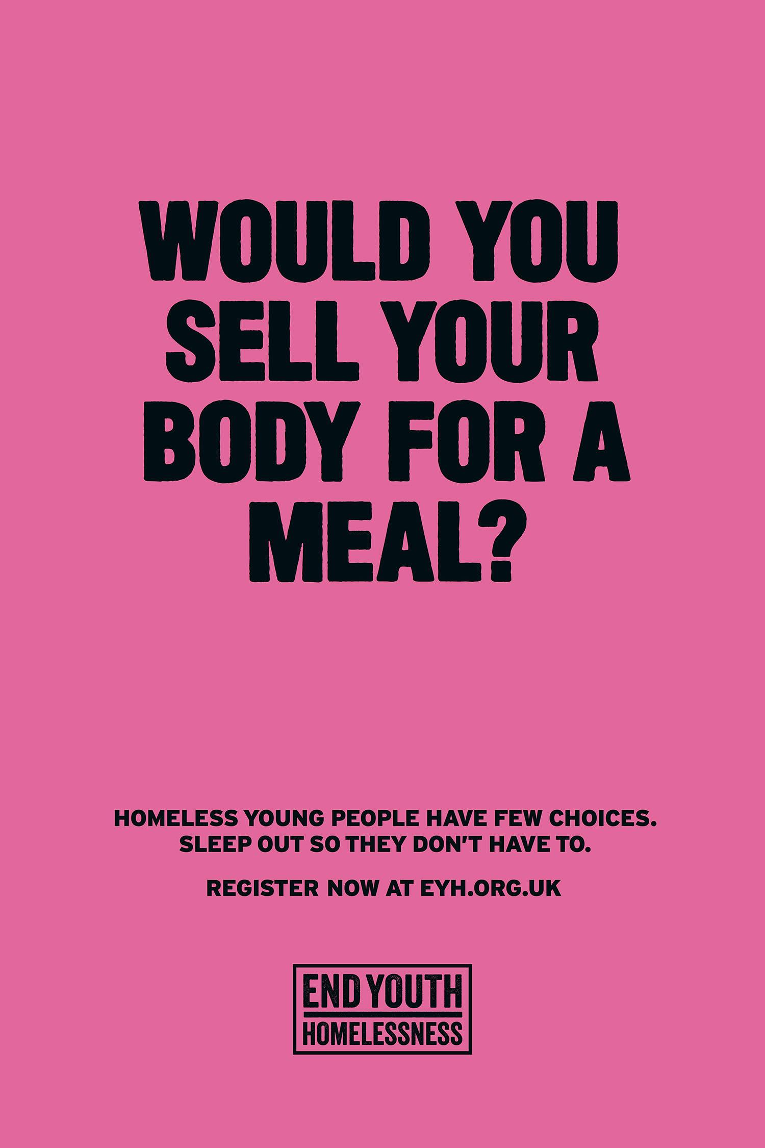 End Youth Homelessness launches hard-hitting poster campaign