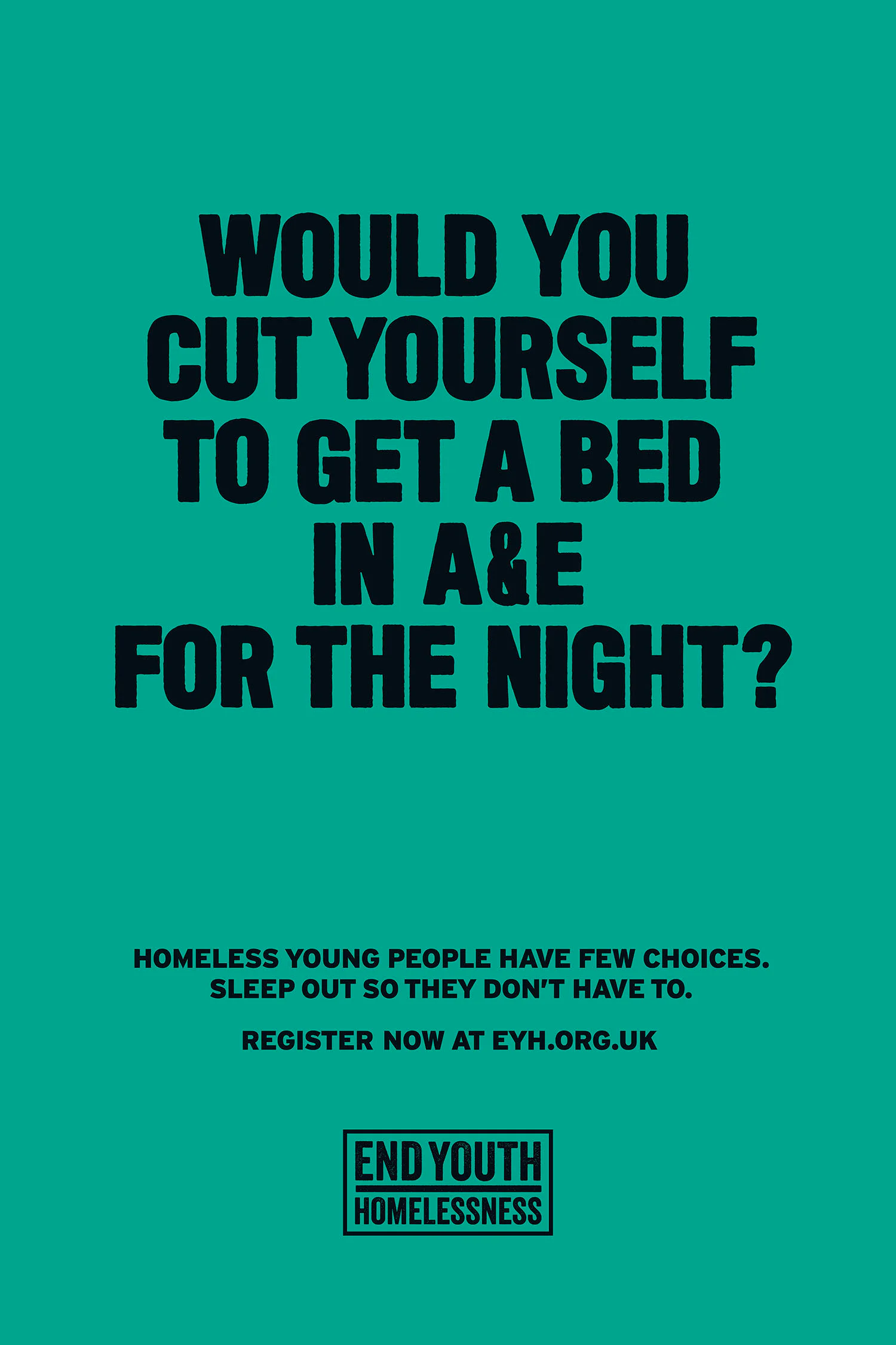 End Youth Homelessness launches hard-hitting poster campaign