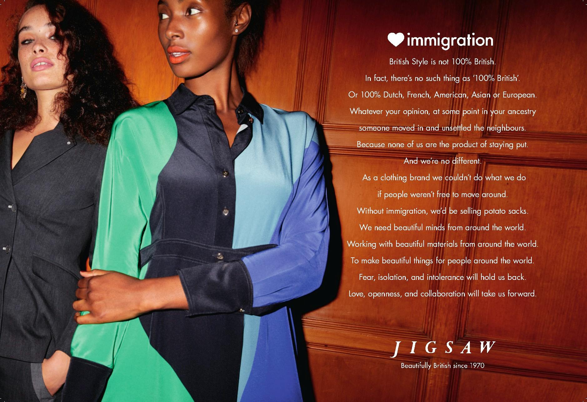 Jigsaw releases bold pro-immigration ad campaign