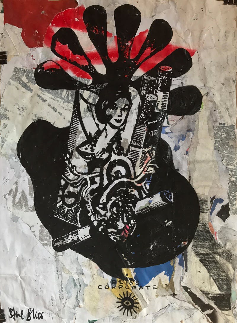 Artist Stephen Bliss brings torn poster artworks to new London show