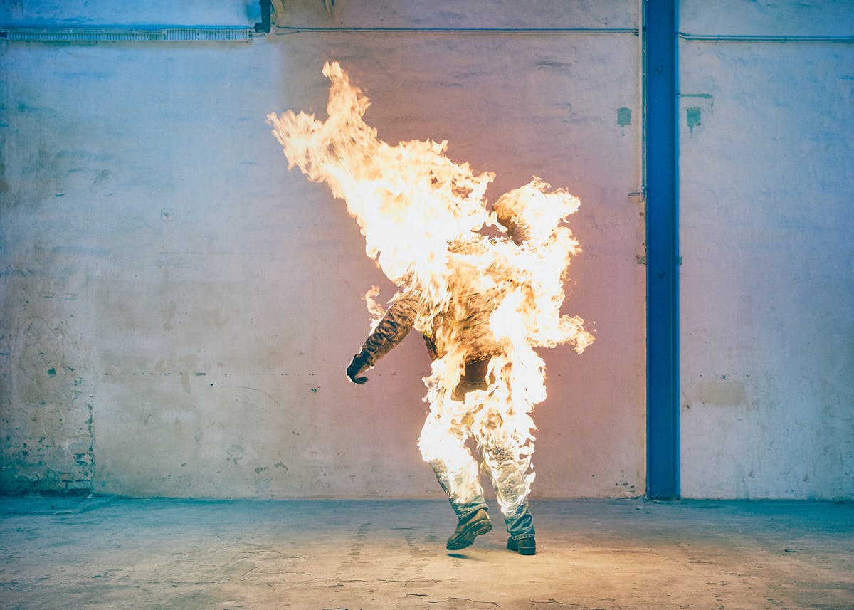 Behind the scenes with fire stunt performers - Creative Review