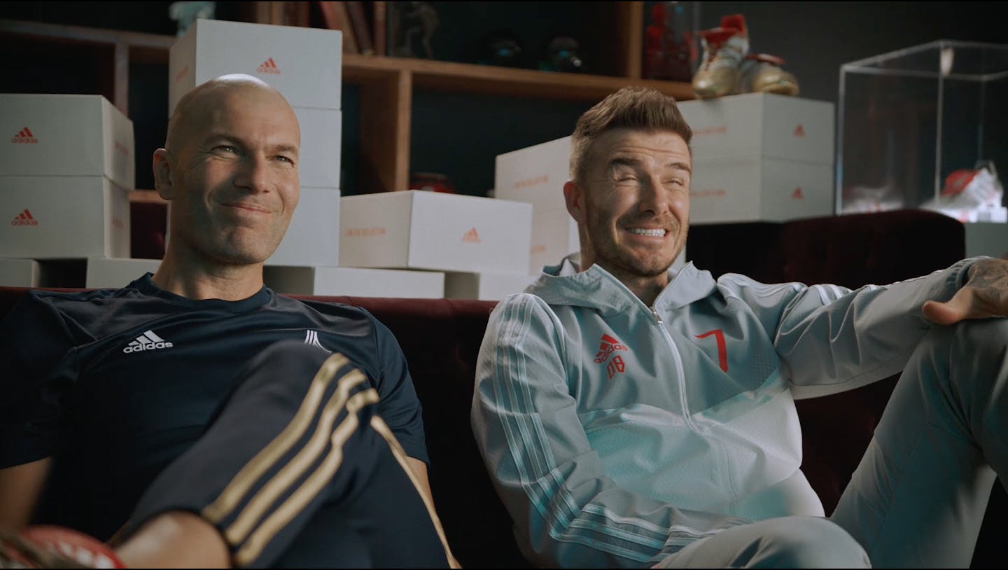 Adidas draws on enduring star power of Beckham and Zidane in new ad