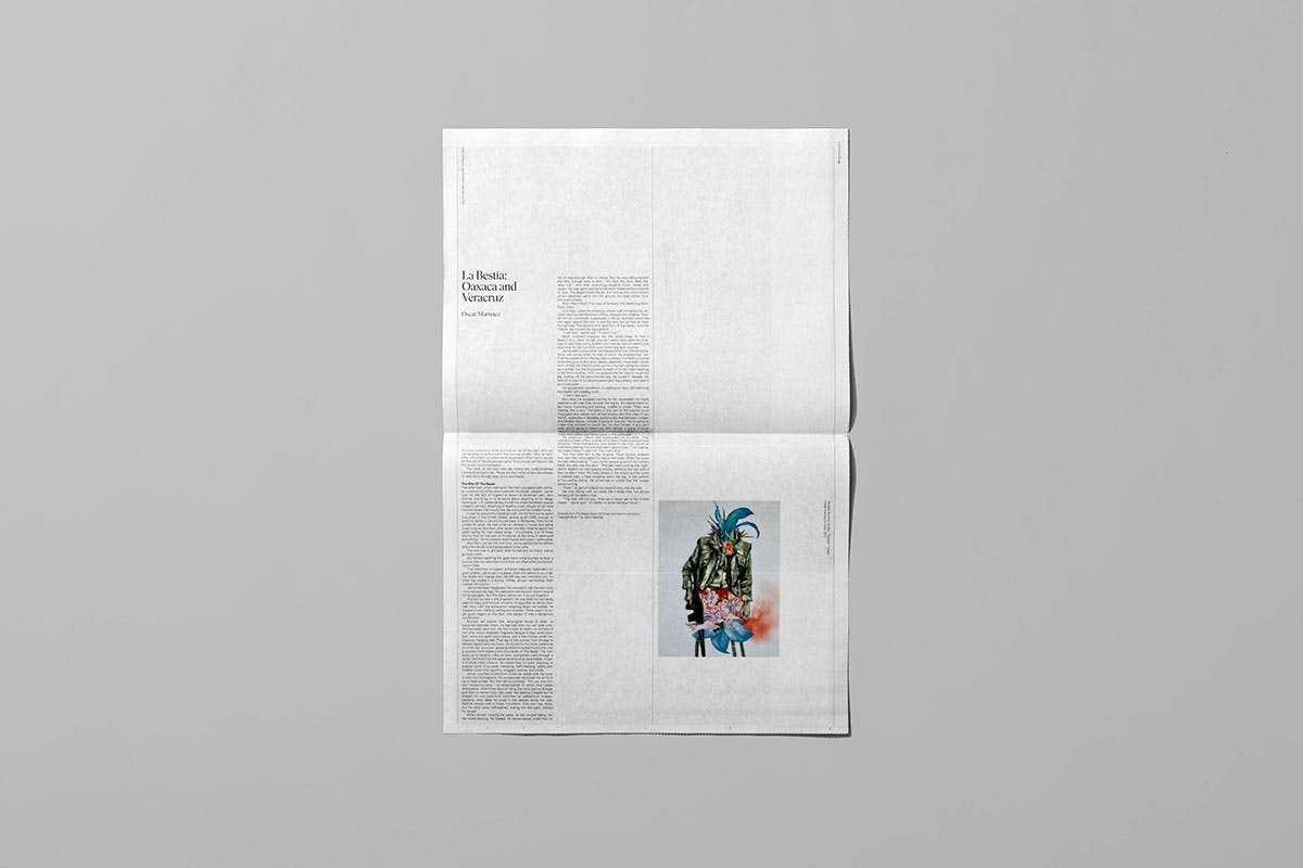 Lines Breaking Newspaper by Underline Studio
