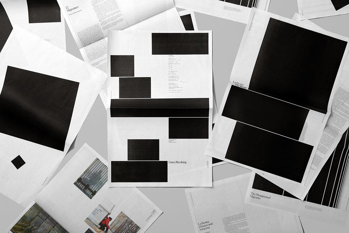 Lines Breaking Newspaper by Underline Studio