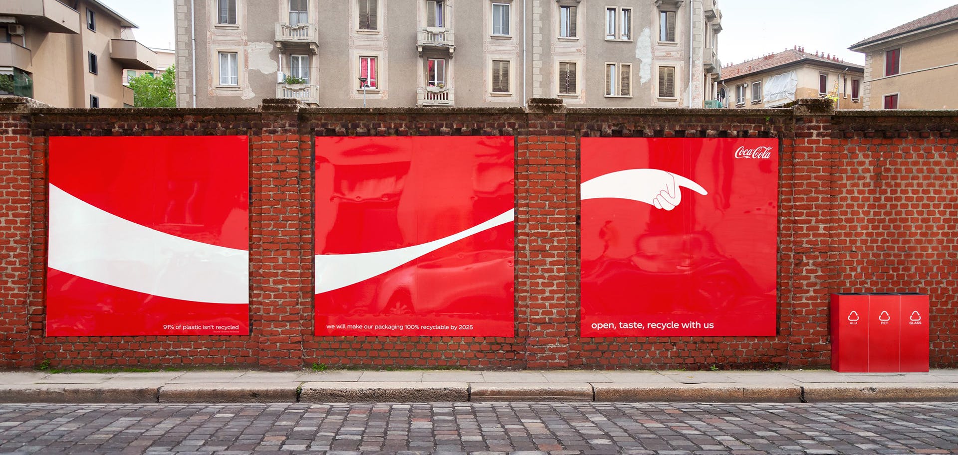 Coca-Cola uses red to go green in new recycling campaign