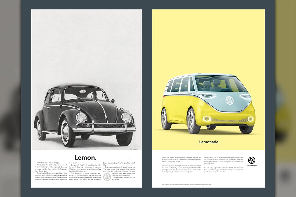 VW comes clean about emissions with repurposed classic ads