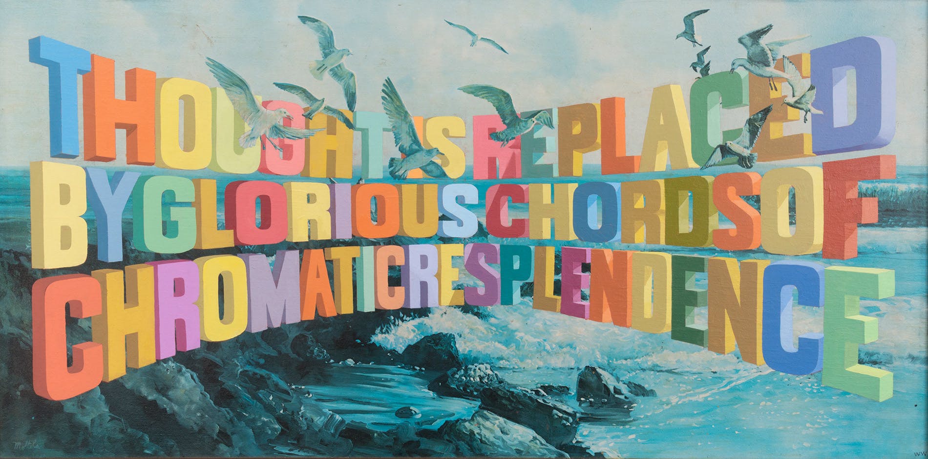 Wayne White reflects on 20 years of his word paintings