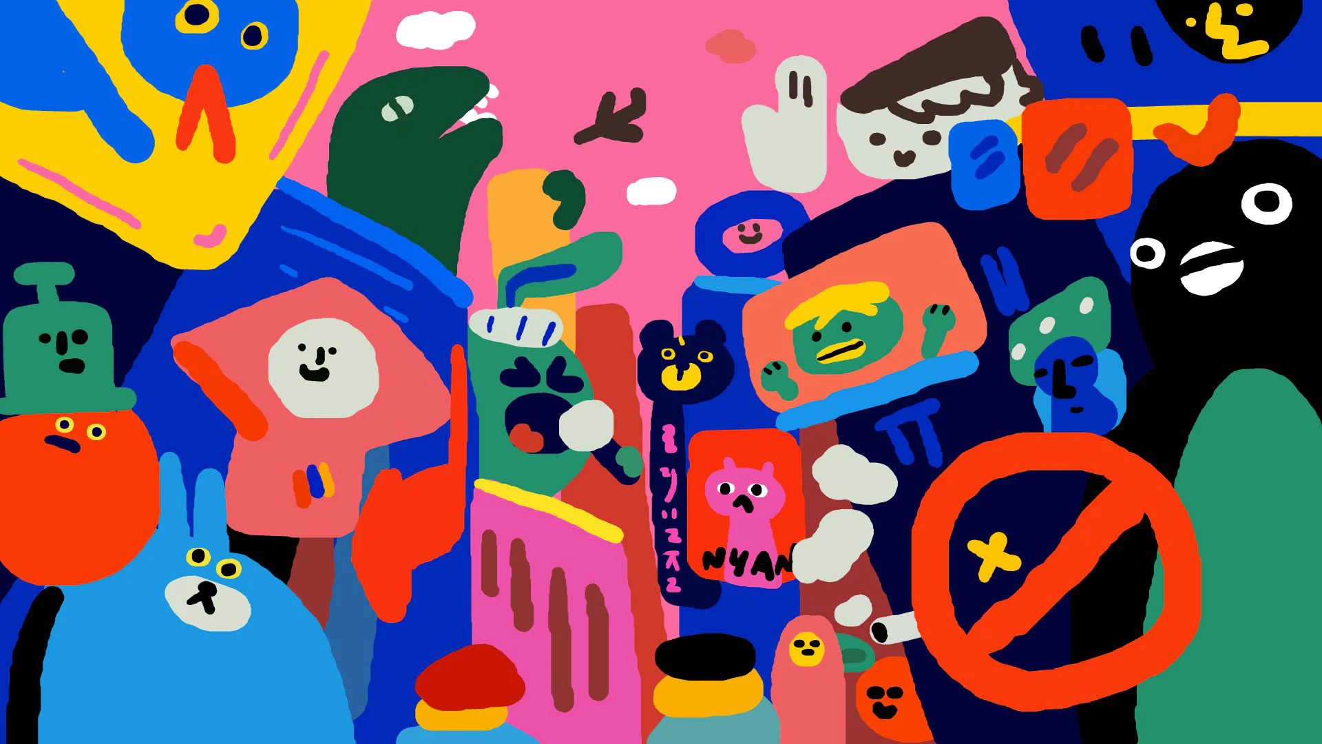 Dante Zaballa’s vibrant animations are full of joy and energy