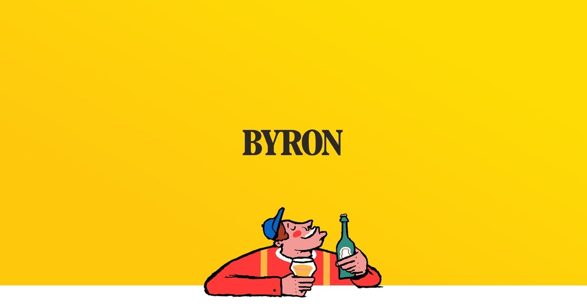 Burger chain Byron has quietly unveiled a new logo