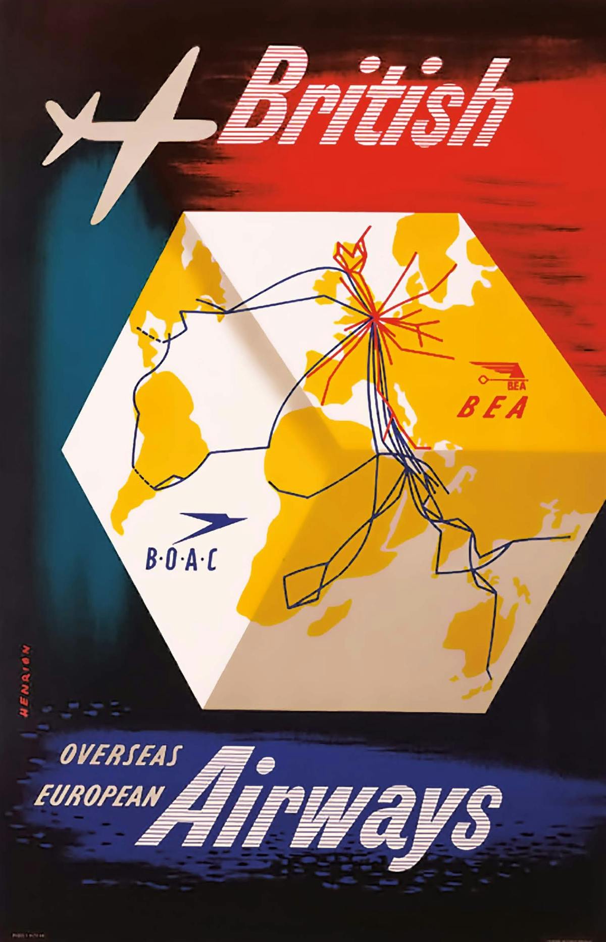 Finding beauty in vintage airline maps