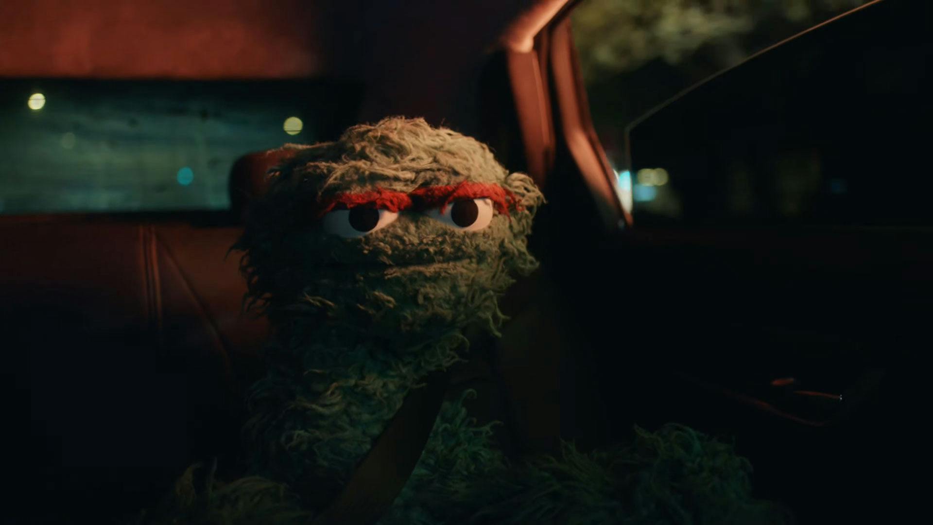 Oscar the Grouch swaps Sesame Street for Squarespace
