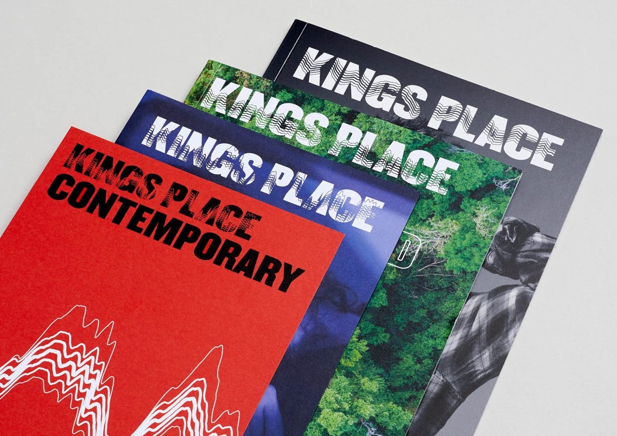 The new logo for London venue Kings Place is shaped by sound waves