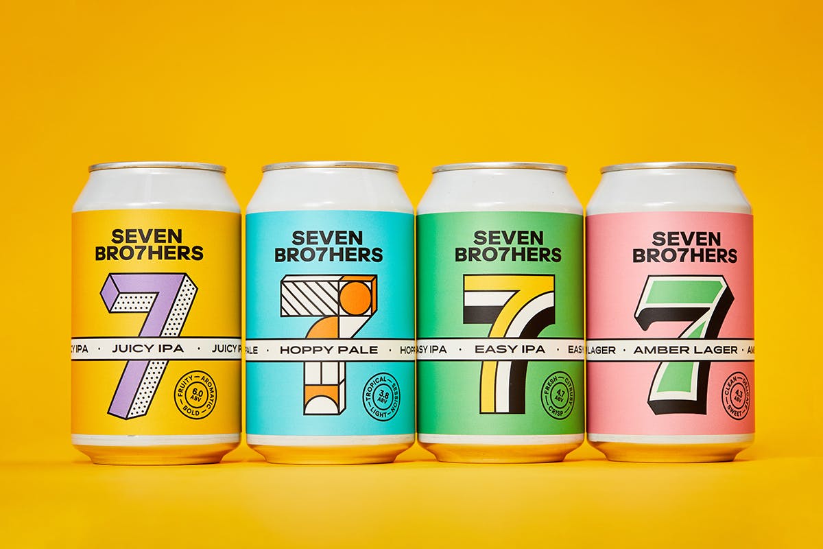 Seven Brothers beer brand refresh is all about lucky number seven
