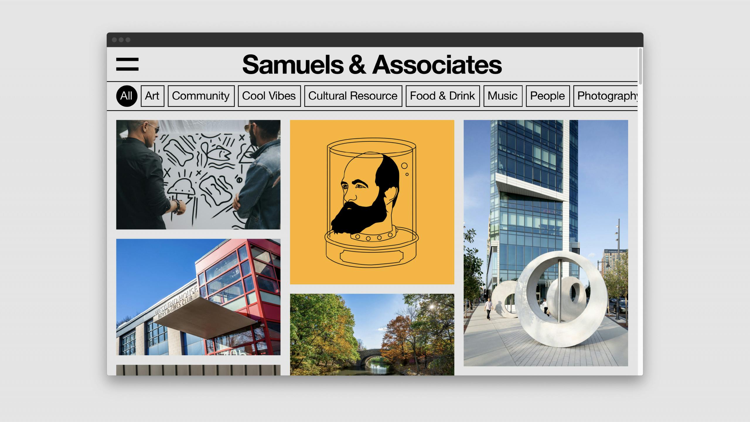 GBH.London: Samuels & Associates website design