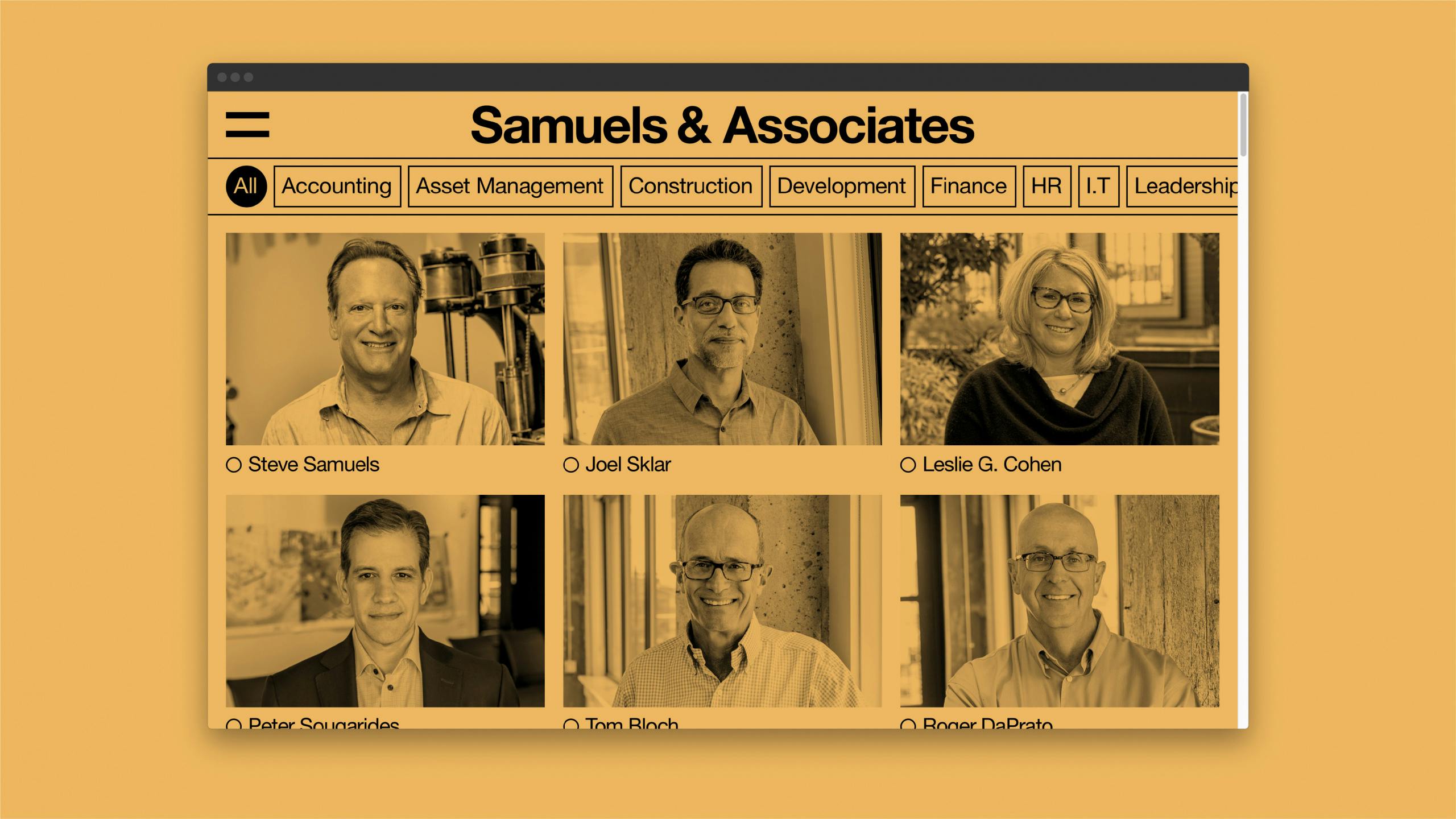 GBH.London: Samuels & Associates website design