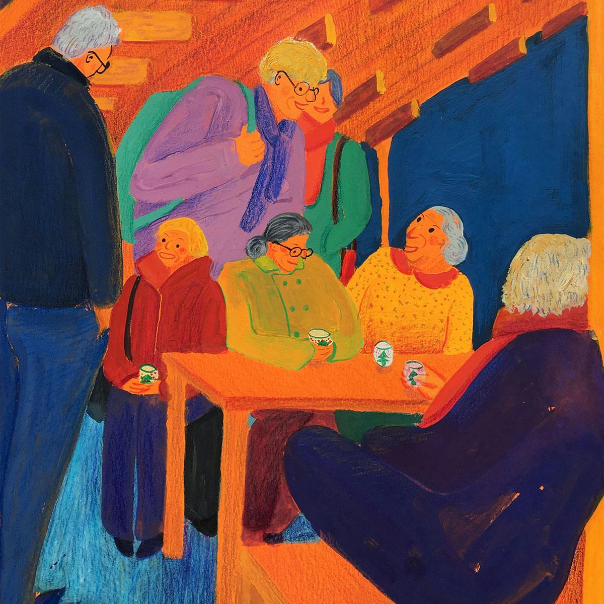 Illustrator Mengxia Liu tells stories through busy, vibrant scenes