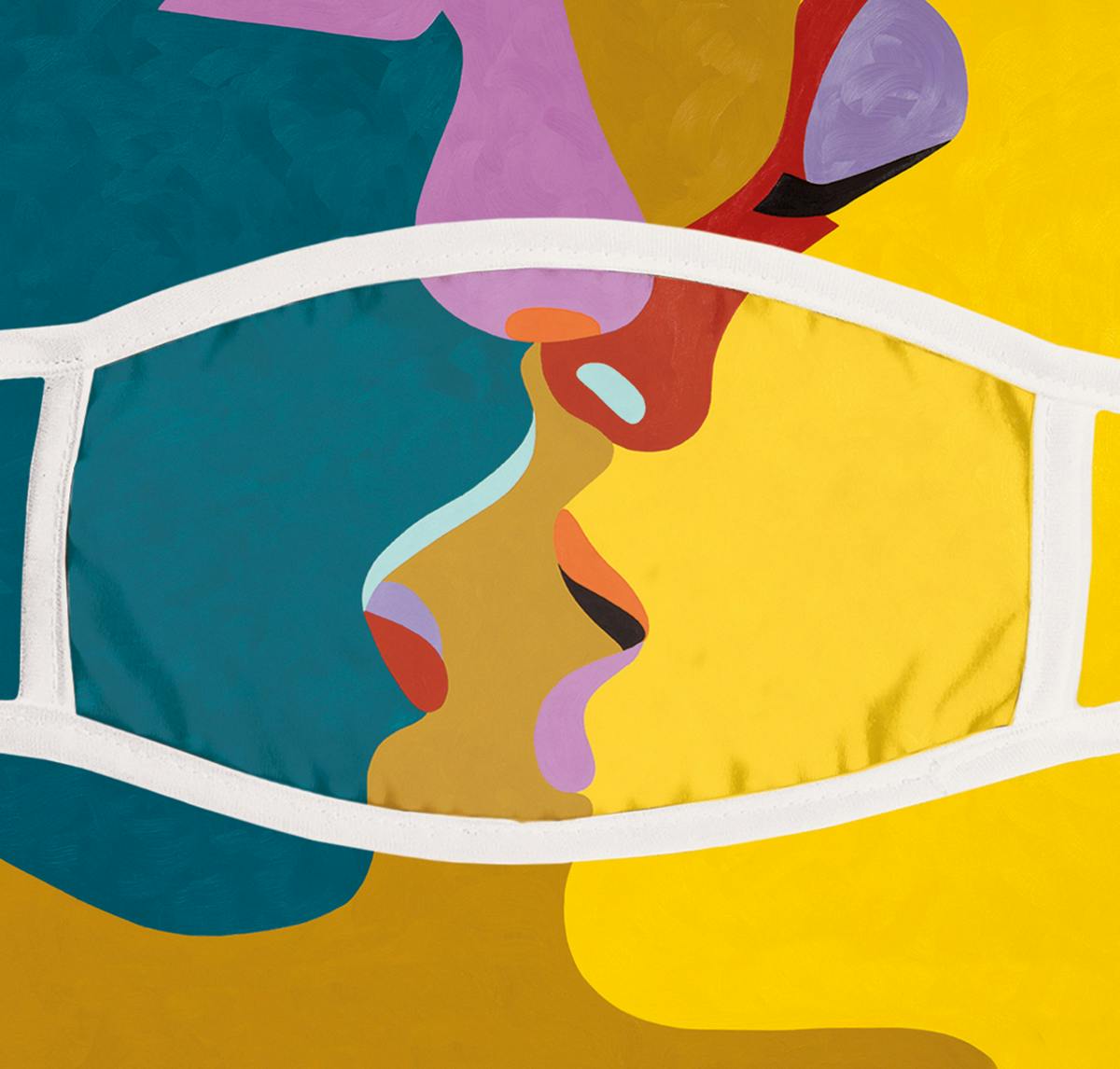 Artists design charity masks to support homeless people