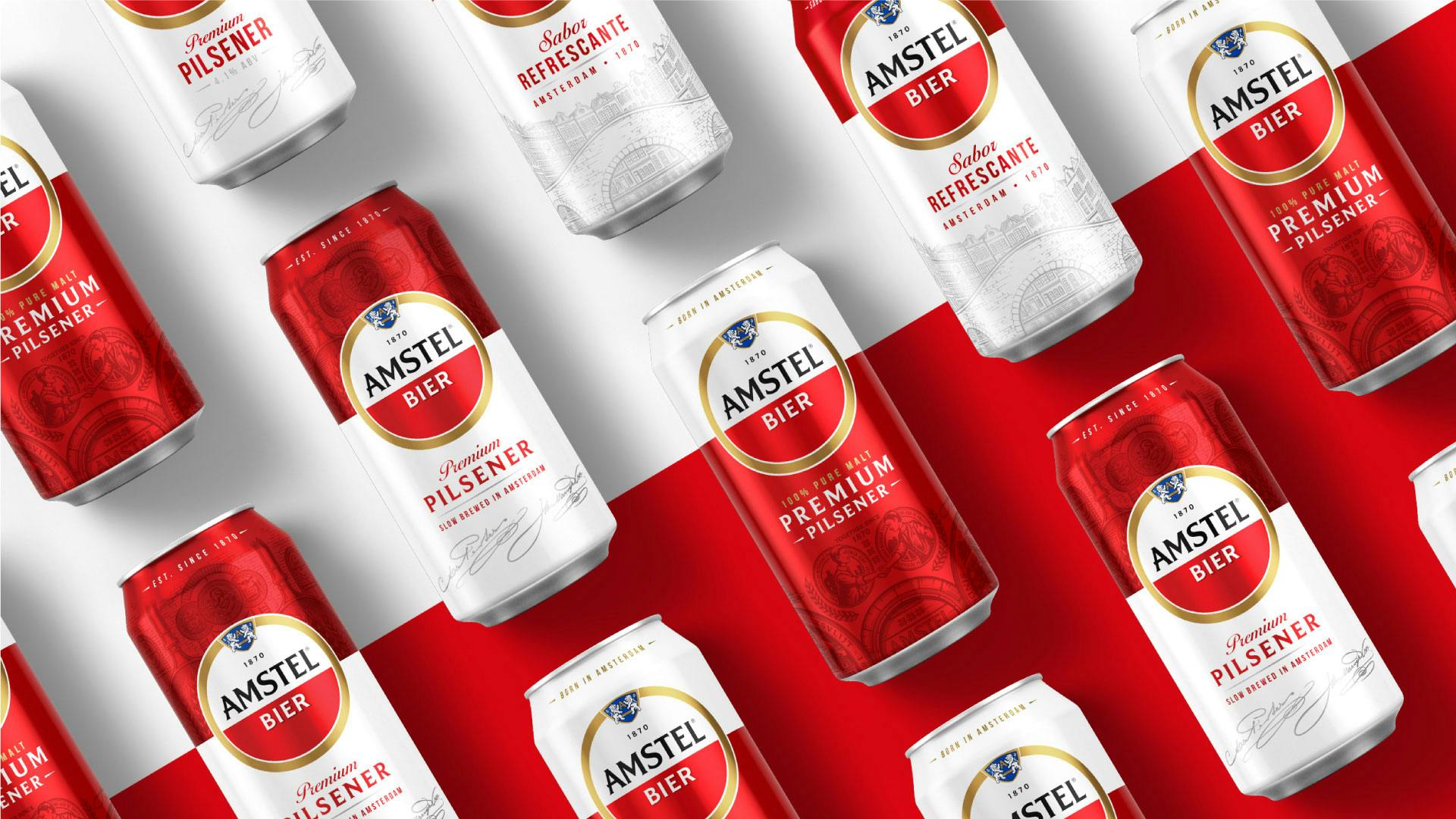 Amstel’s new identity is designed for beer drinkers all over the world