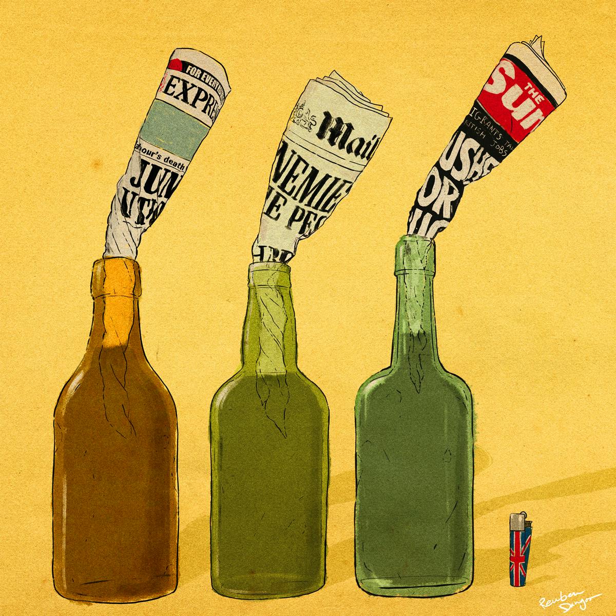 Illustrator Reuben Dangoor’s quick-witted take on Britishness