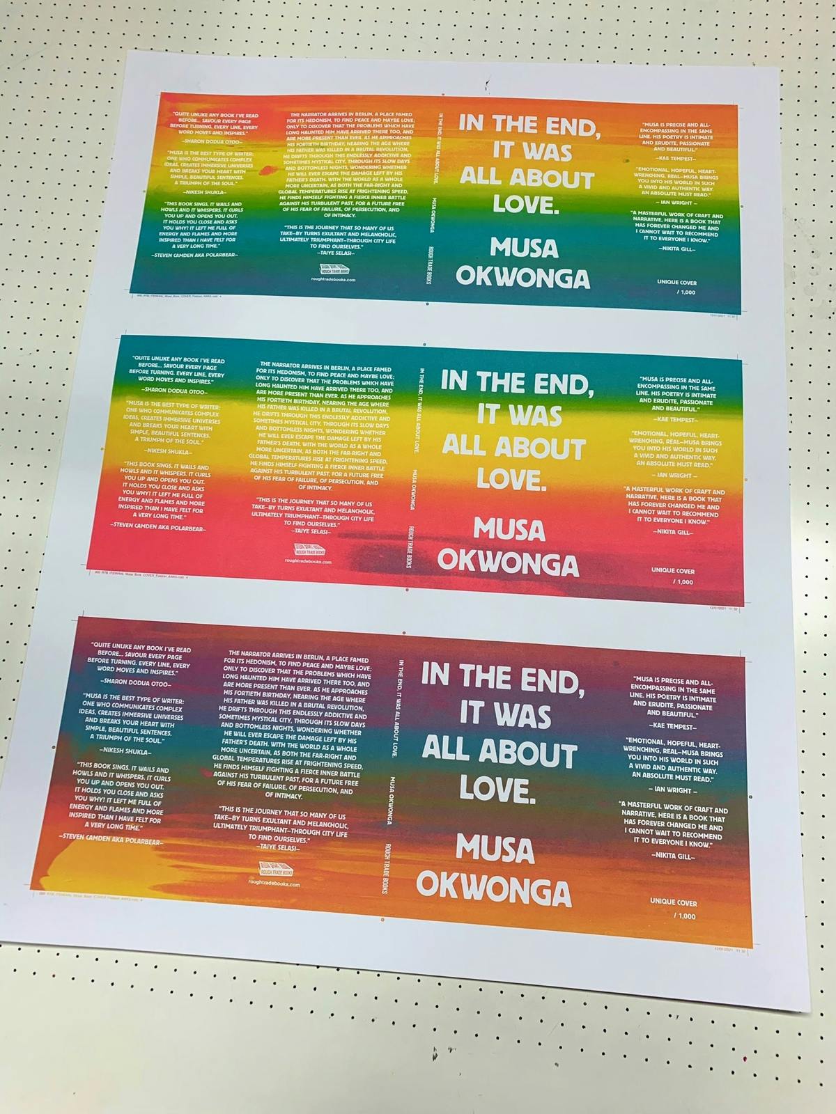 Musa Okwonga’s latest book comes with 1,000 rainbow covers