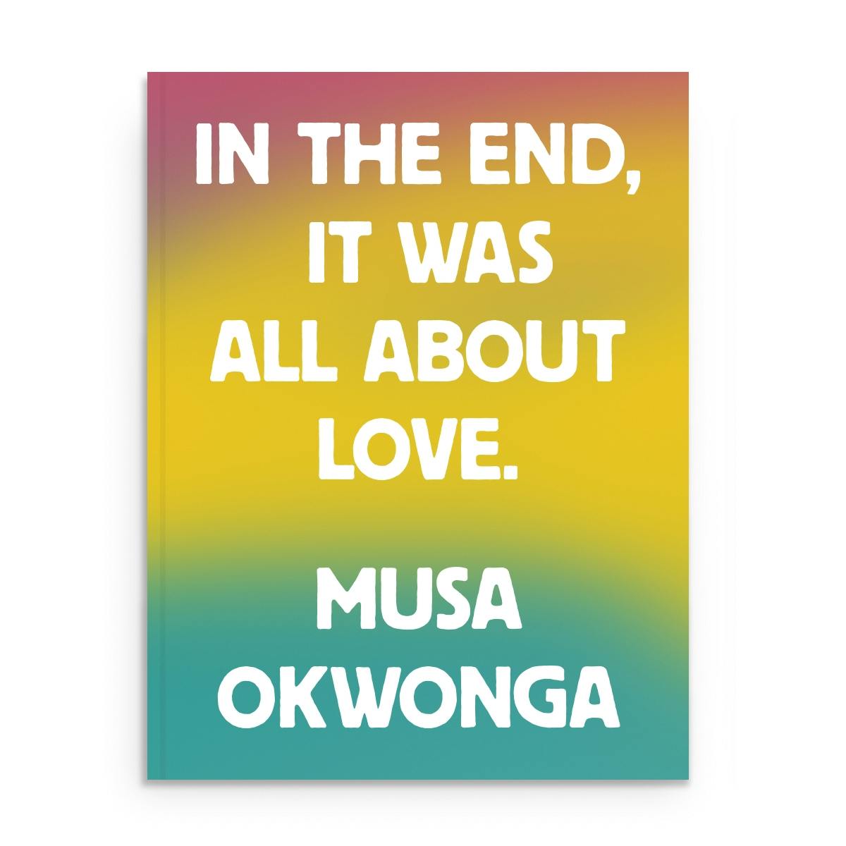 Musa Okwonga’s latest book comes with 1,000 rainbow covers