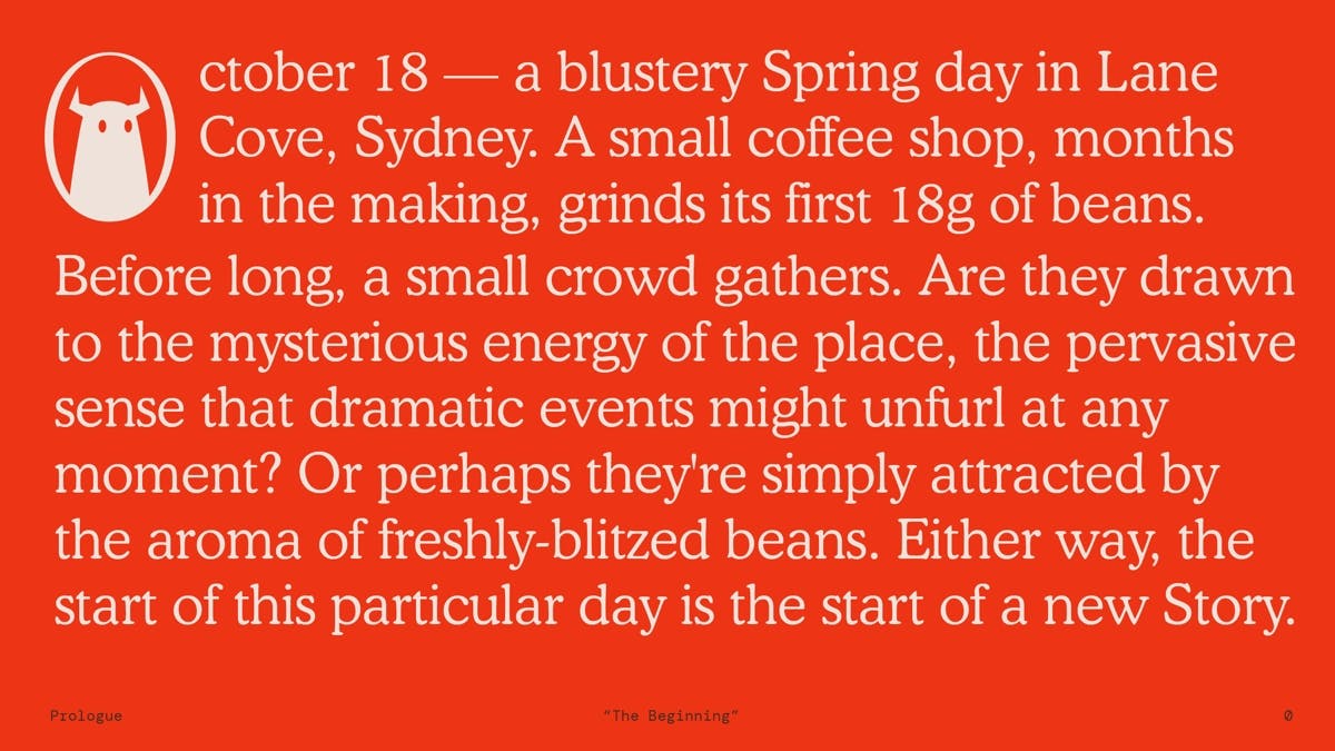 Story Cafe’s branding celebrates people’s love of a good tale