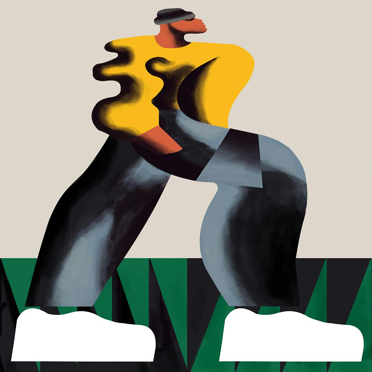 Nick Dahlen’s vibrant artworks play with shape and shadow