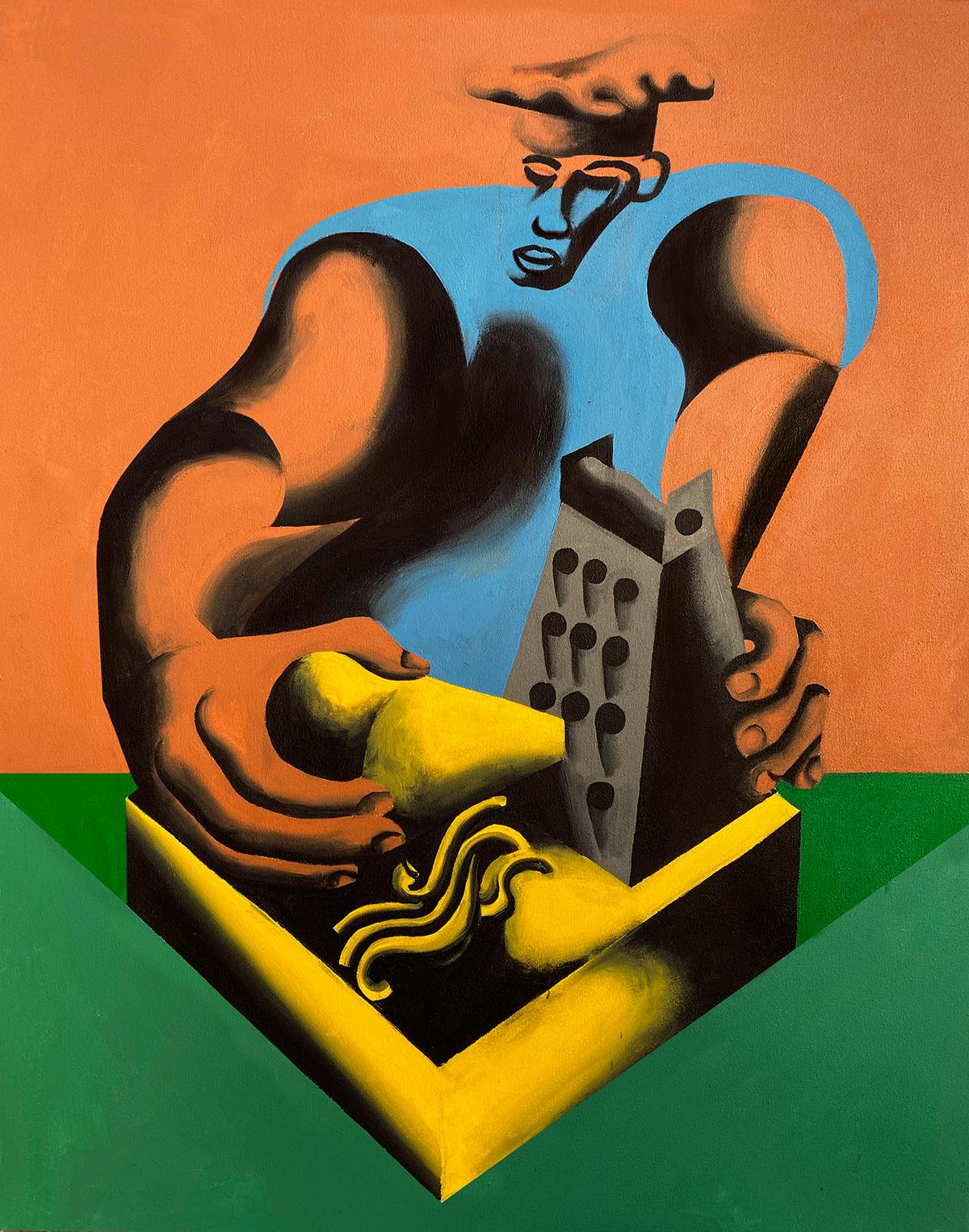 Nick Dahlen’s vibrant artworks play with shape and shadow