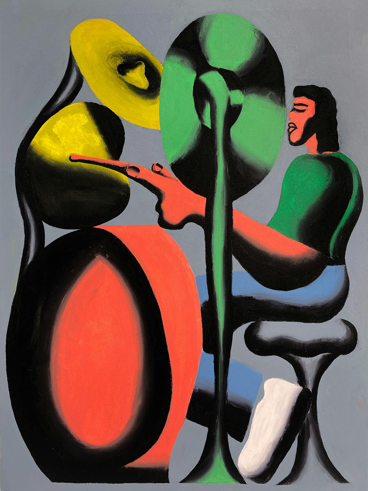 Nick Dahlen’s vibrant artworks play with shape and shadow