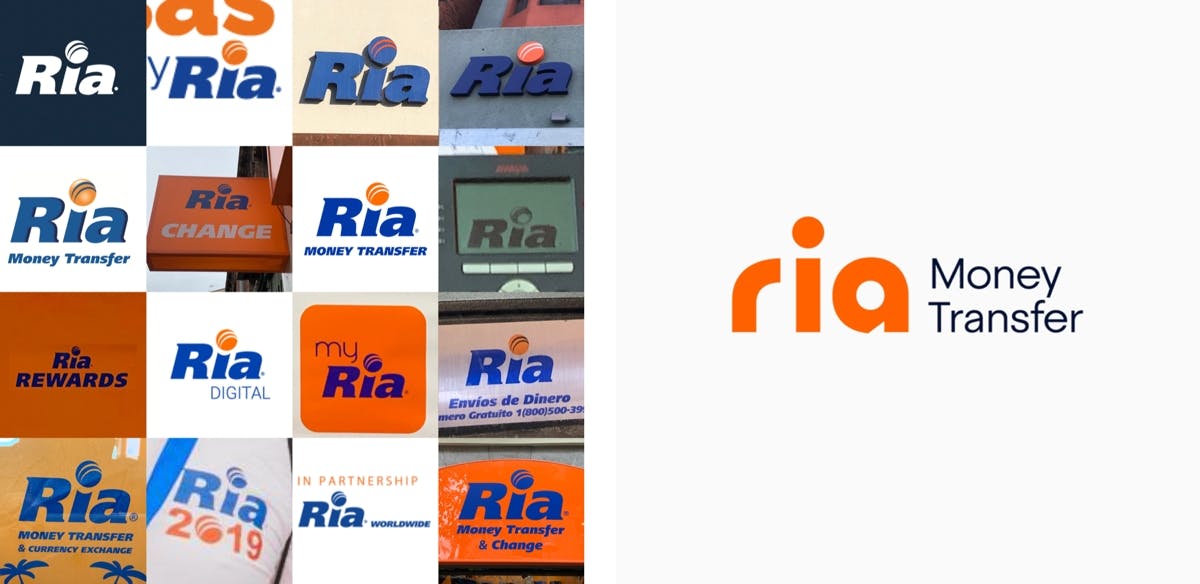 Money transfer company Ria adopts slick new identity by Saffron