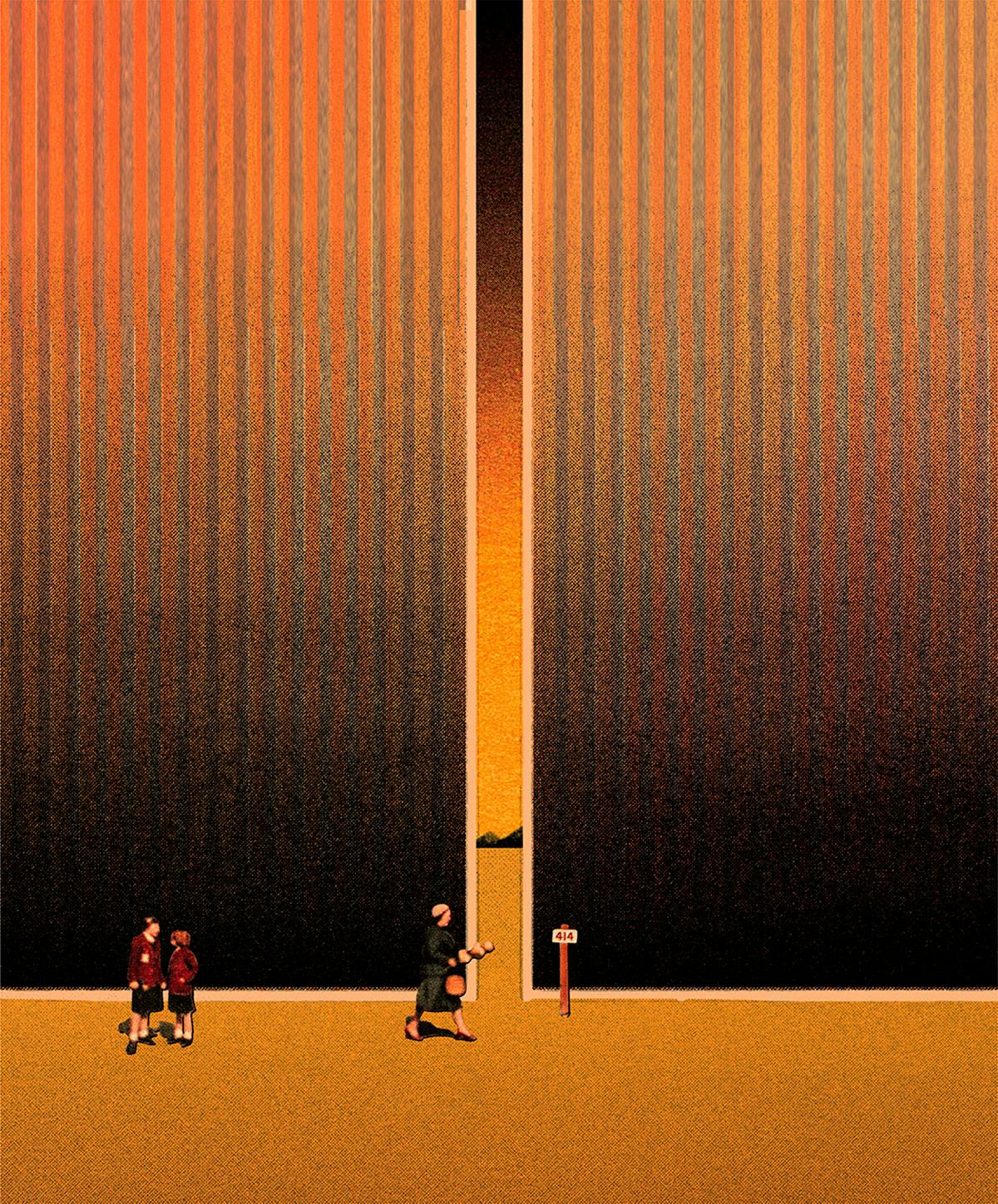 Valentin Pavageau’s digital collages fuse surrealism with psychedelia