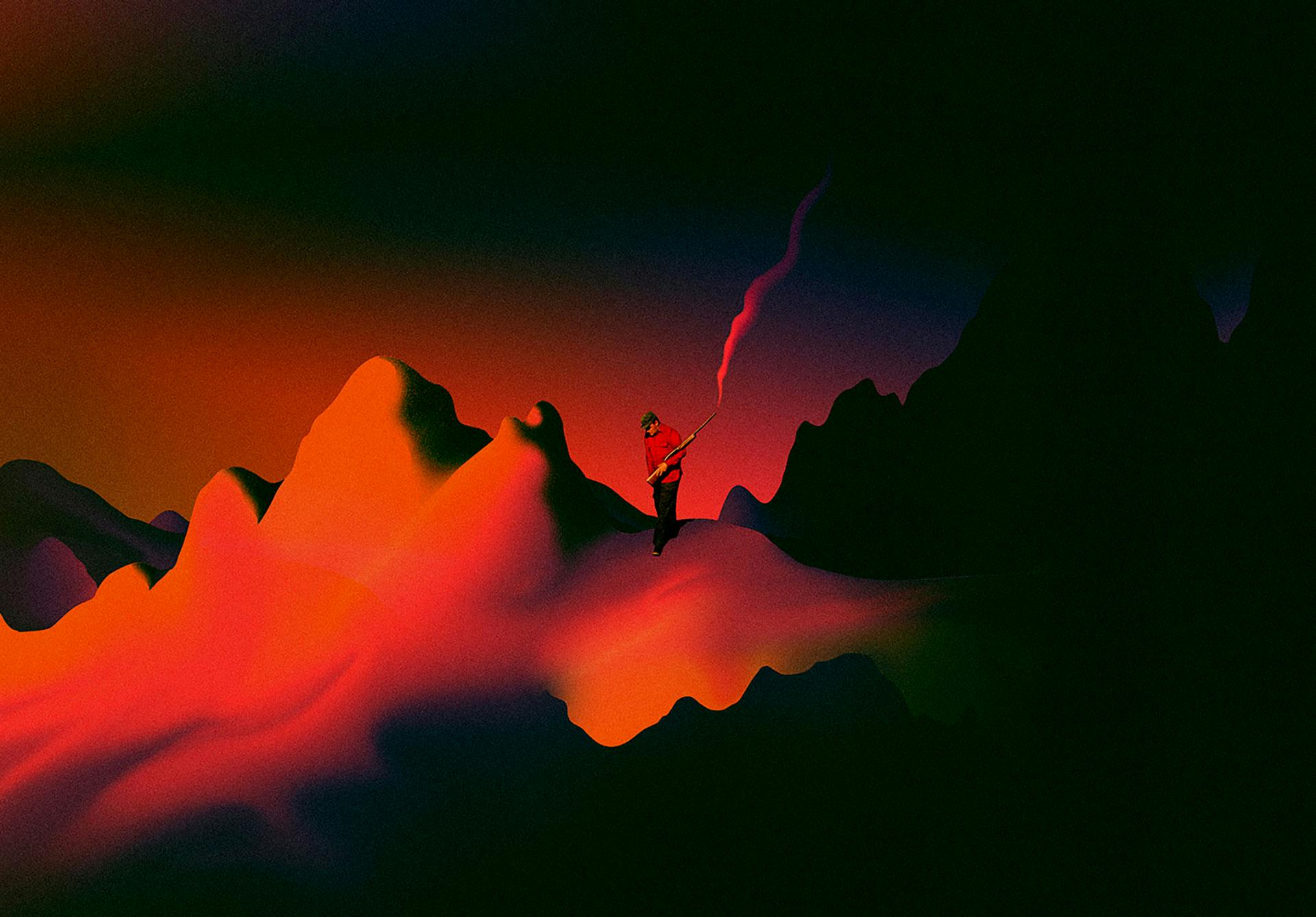 Valentin Pavageau’s digital collages fuse surrealism with psychedelia