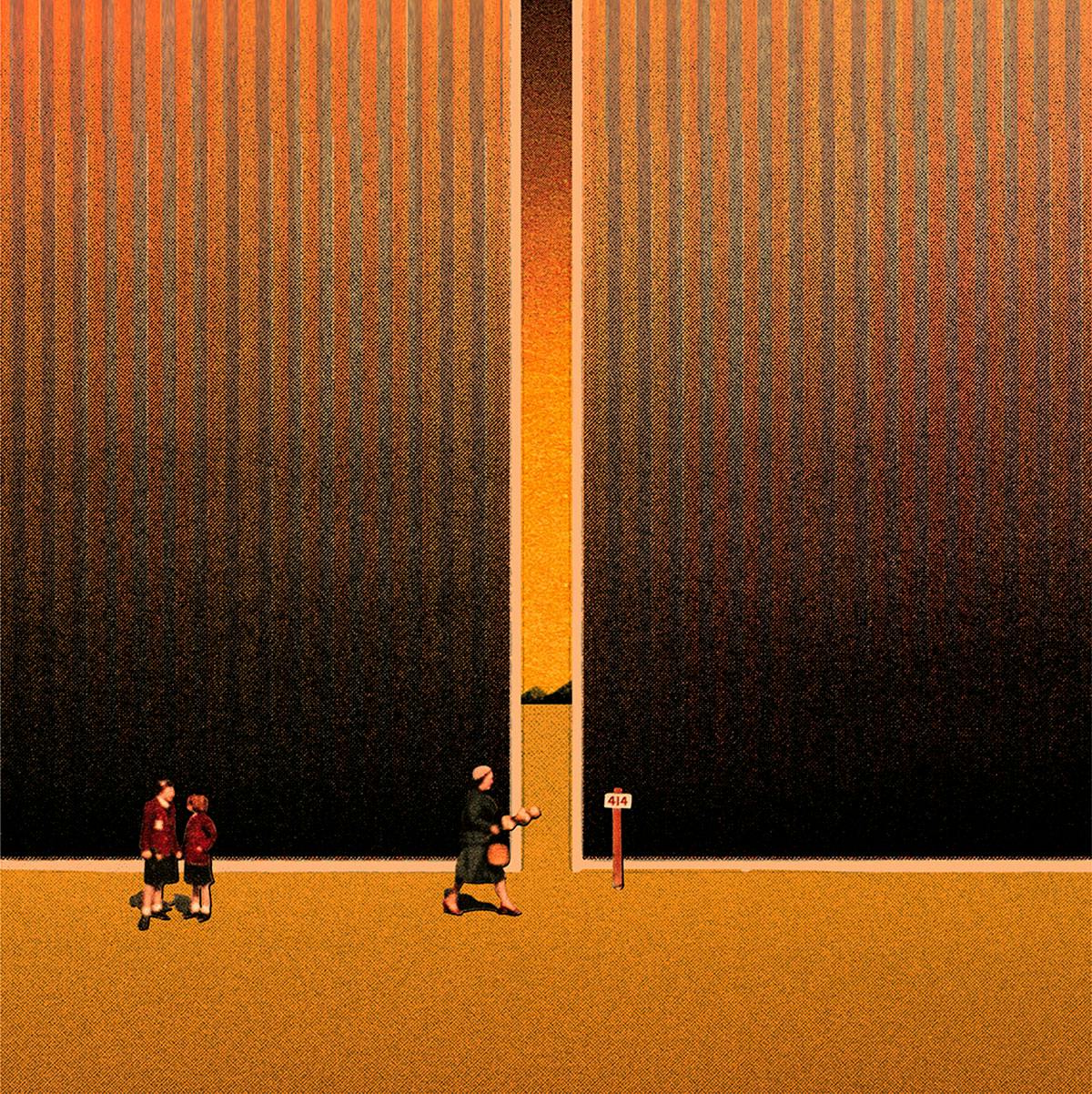 Valentin Pavageau’s digital collages fuse surrealism with psychedelia