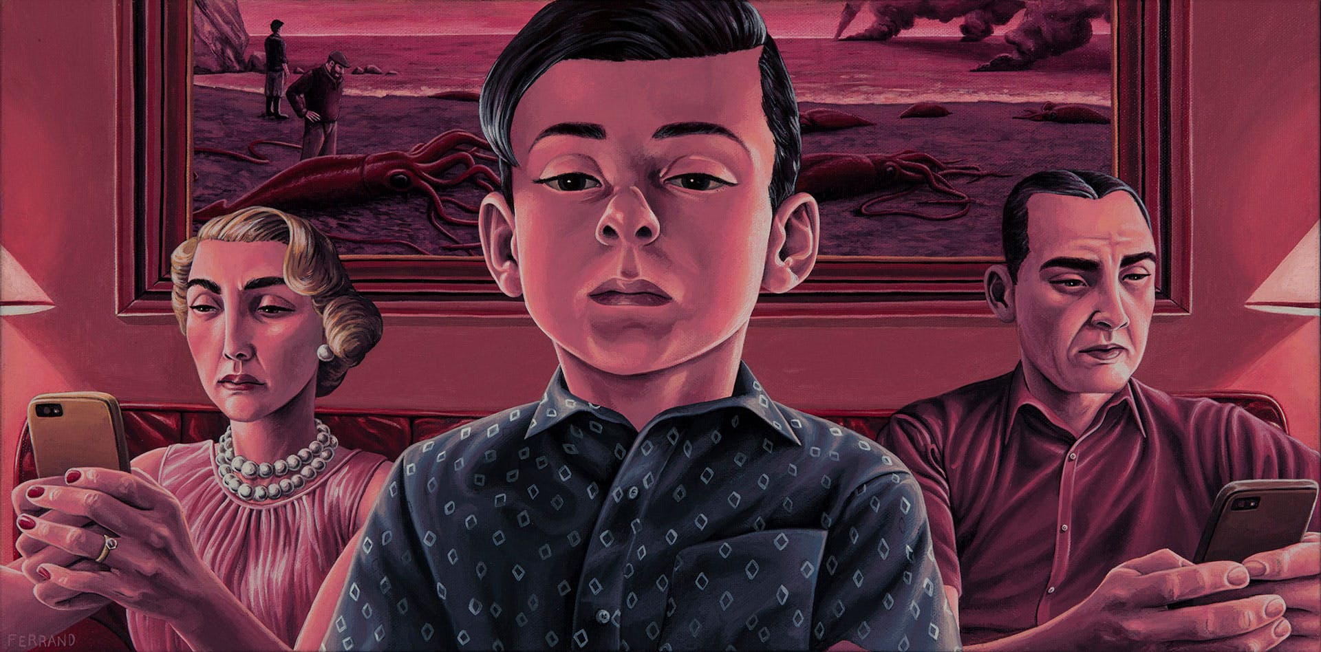 Gregory Ferrand’s cinematic paintings explore the human condition