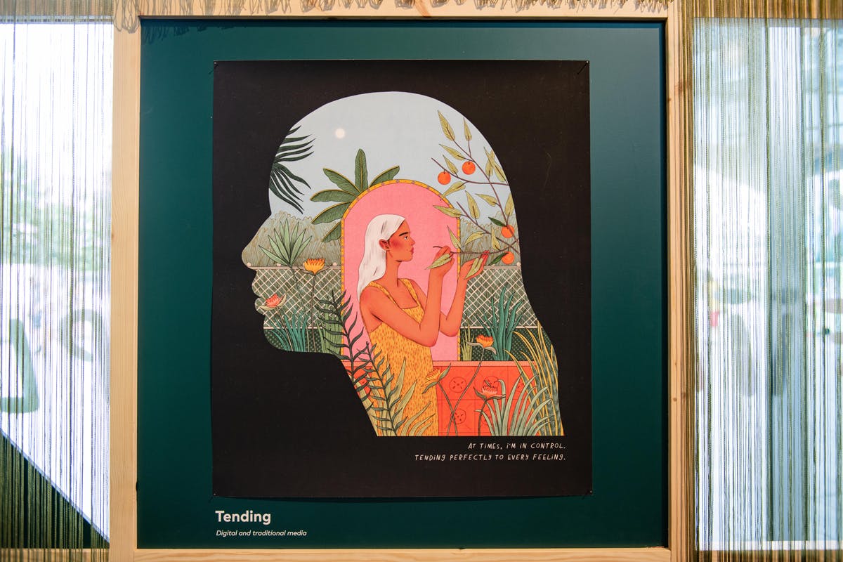 Manjit Thapp brings her illustrated world to life for Now Gallery