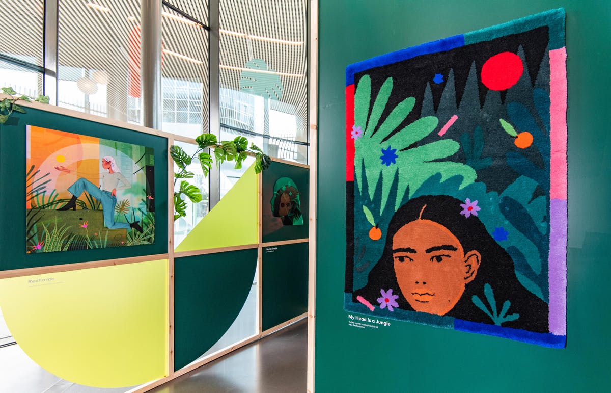 Manjit Thapp brings her illustrated world to life for Now Gallery