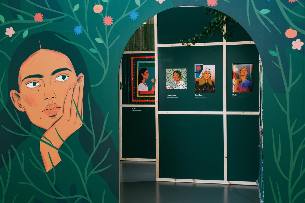 Manjit Thapp brings her illustrated world to life for Now Gallery