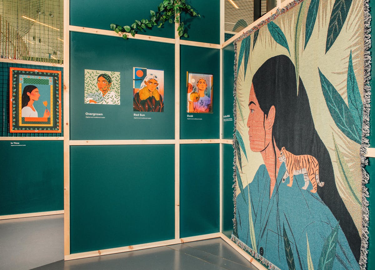 Manjit Thapp brings her illustrated world to life for Now Gallery