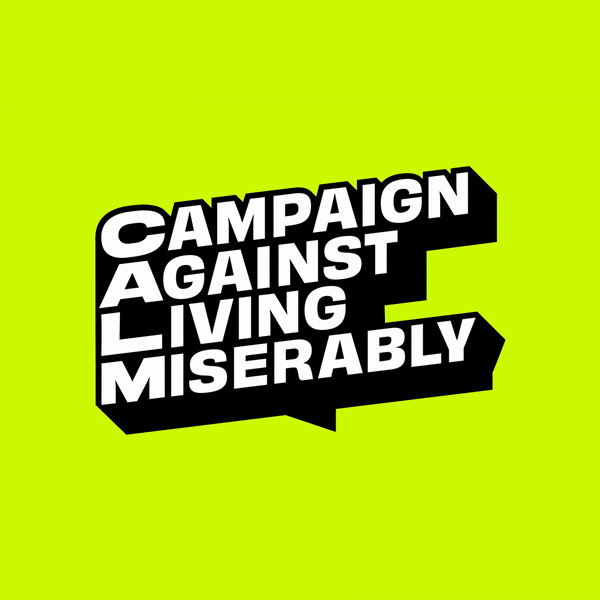 CALM launches bright and bold branding in the fight against suicide
